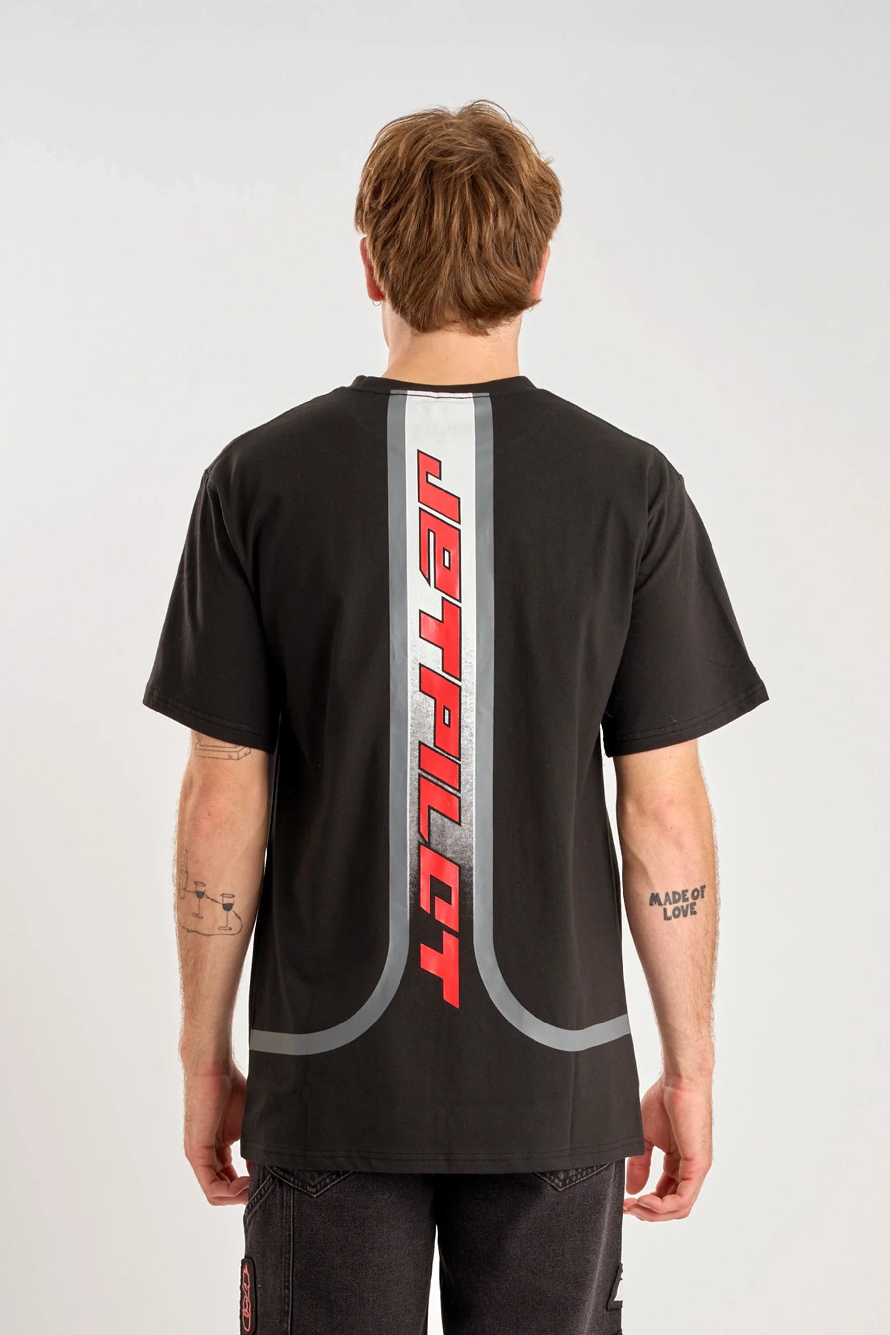Jetpilot Blade Heavy Tee - Black/Red