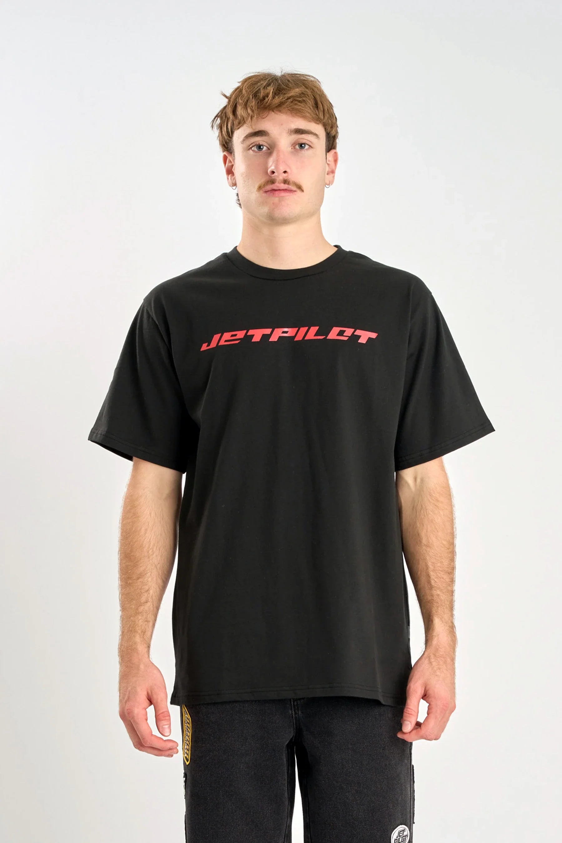 Jetpilot Blade Heavy Tee - Black/Red