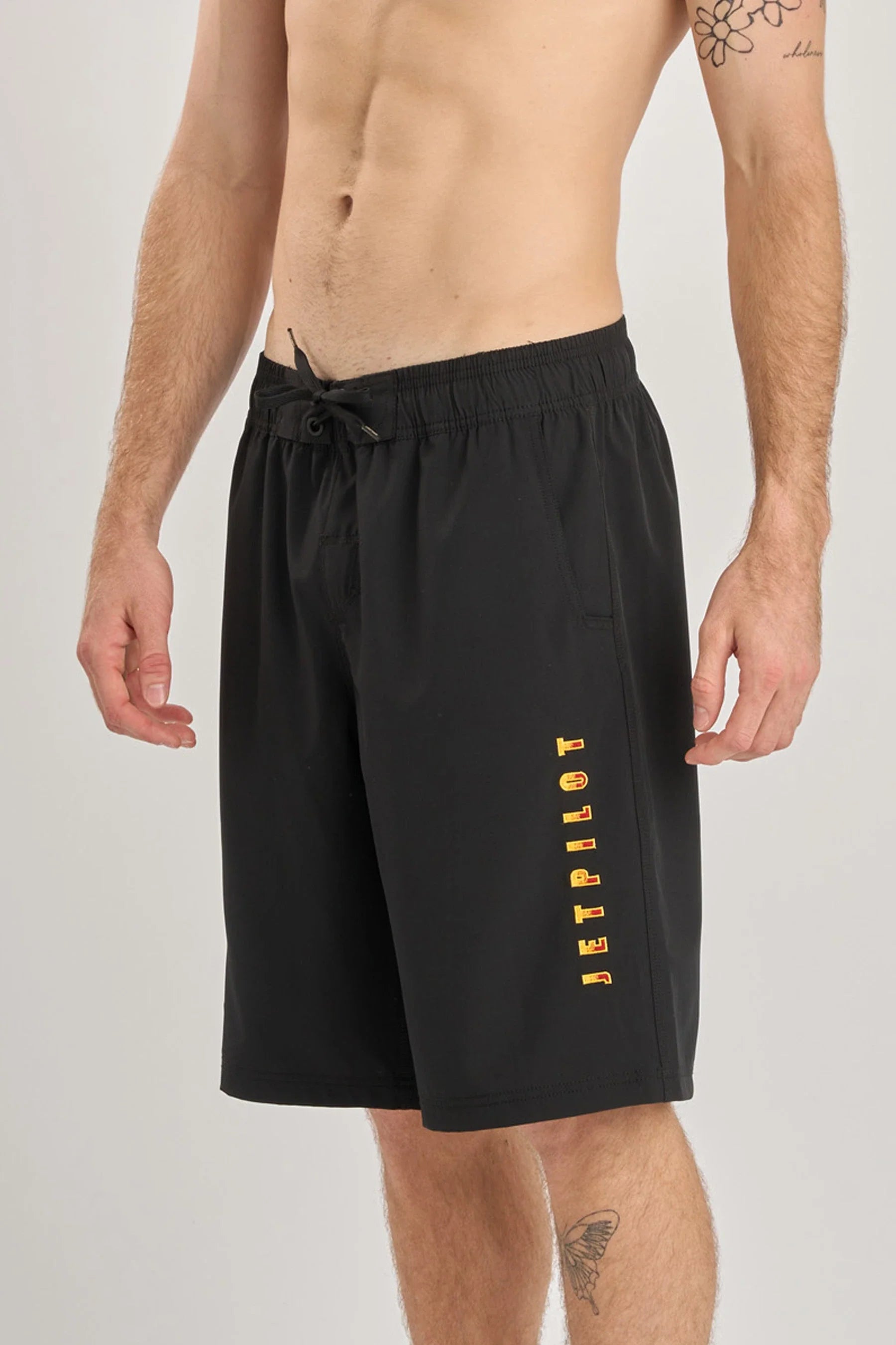 Jetpilot Flames Boardshort - Black/Red